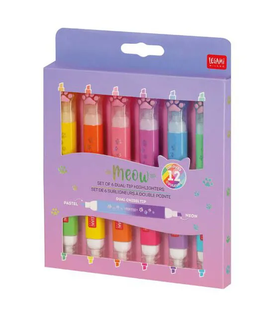 Set dvostranih signira MEOW - KITTY