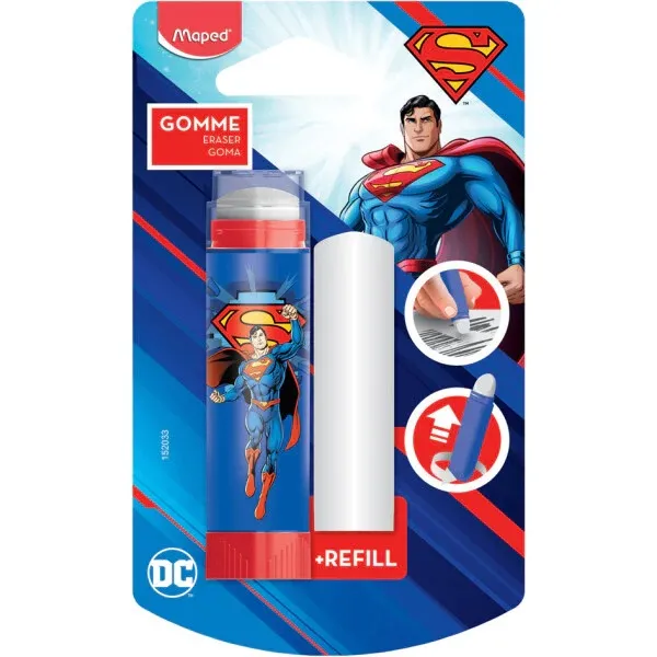 MAPED gumica SUPERMAN stik blister