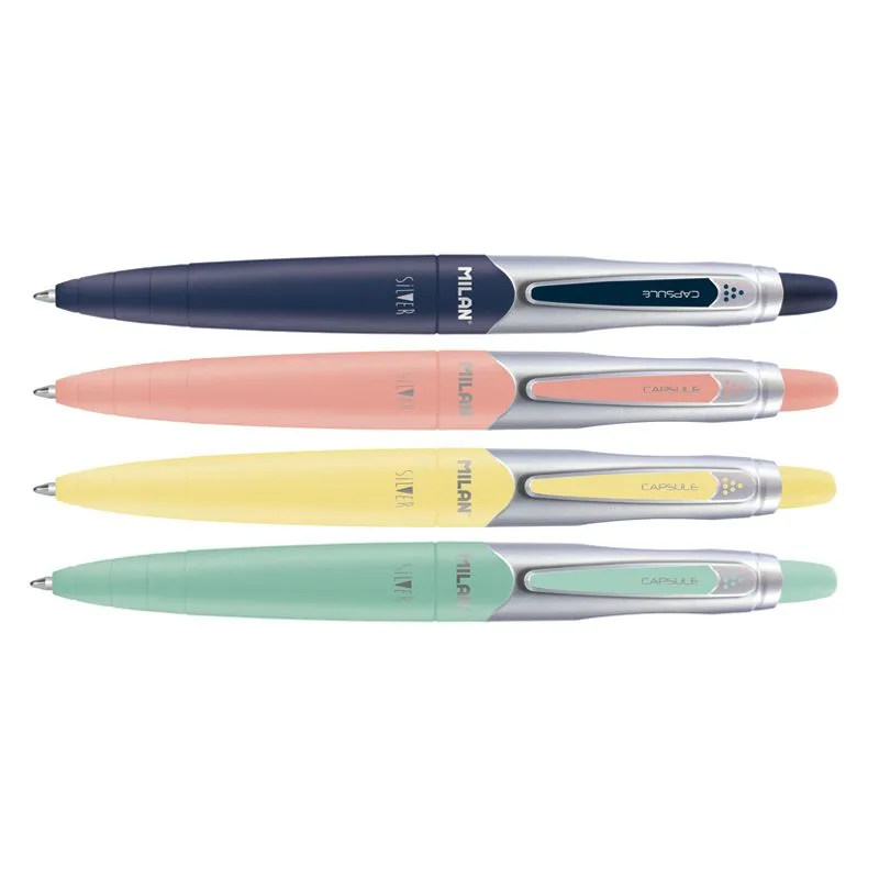 Hemijska olovka ball pen plavo mastilo MILAN - BLUE SILVER (Više vrsta)