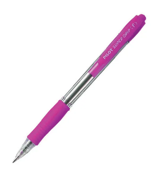 Hemijska olovka 0.7 PILOT SUPER GRIP, Pink