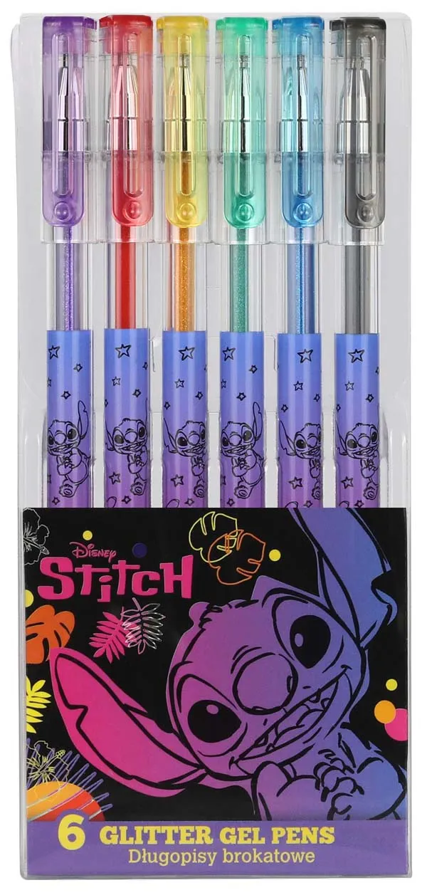 Set šest svetlucavih olovaka STITCH
