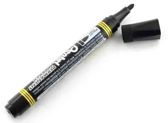 PENTEL marker permanent CRNI OBLI