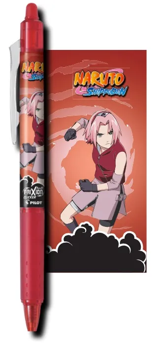 ROLER PILOT NARUTO FRIXION BALL CLICKER 0.7 CRVENI