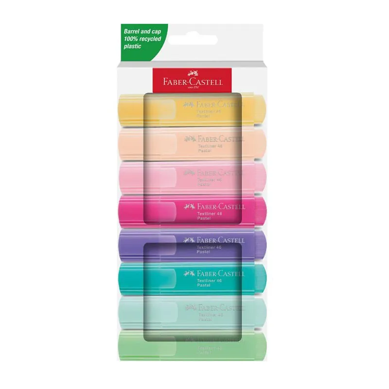 FABER CASTELL set osam signira PASTELNIH BOJA