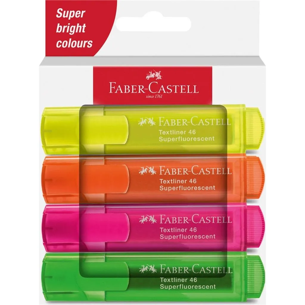 FABER CASTELL set četiri signira jarkih boja