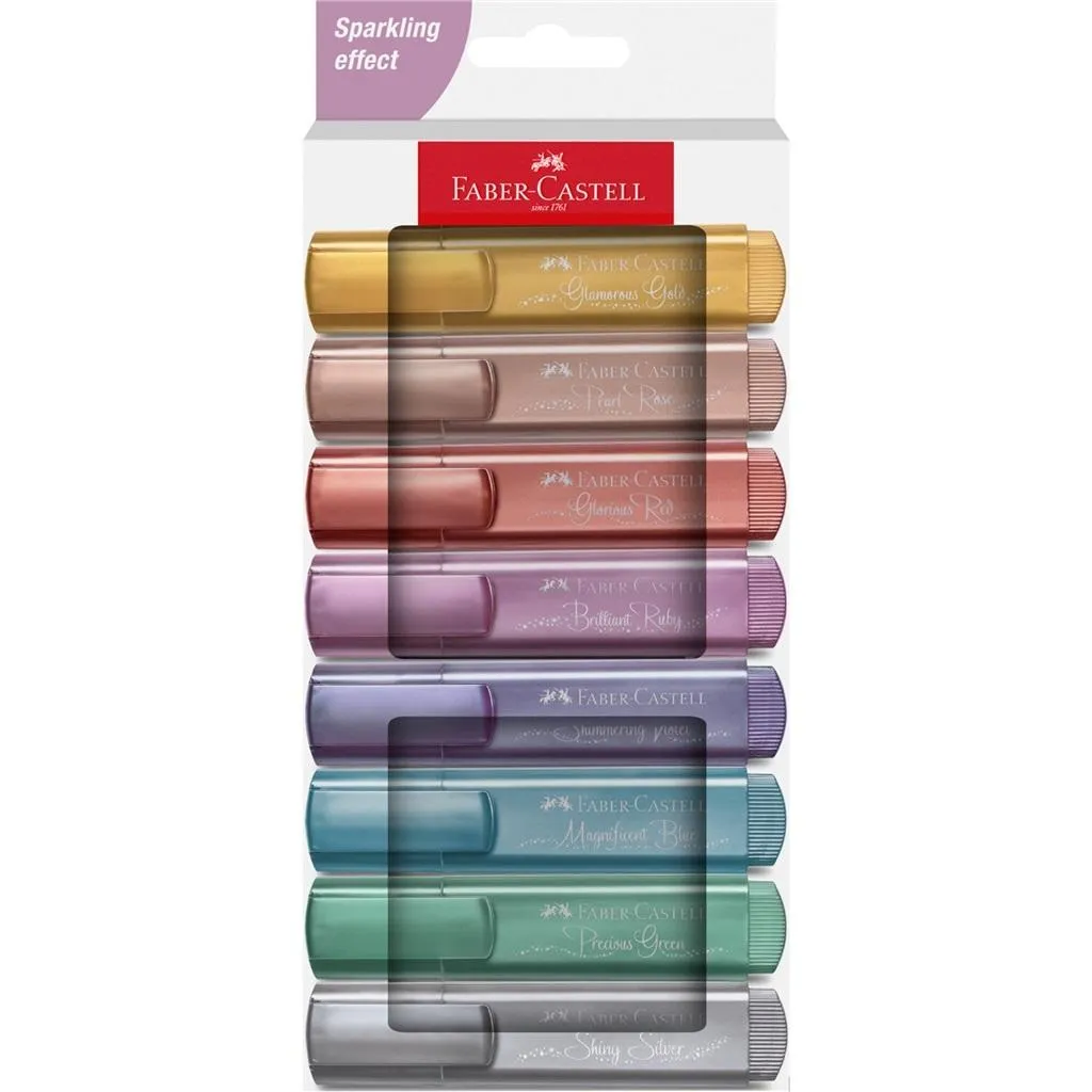 FABER CASTELL set osam signira METALIK