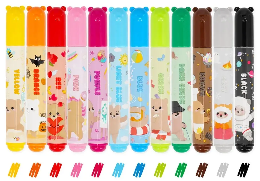 Set 12 markera TEDDY BEAR
