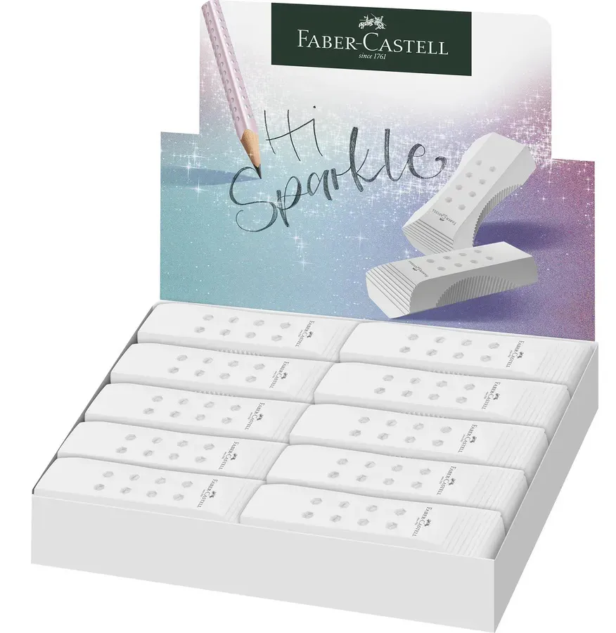 Gumica FABER CASTELL bela