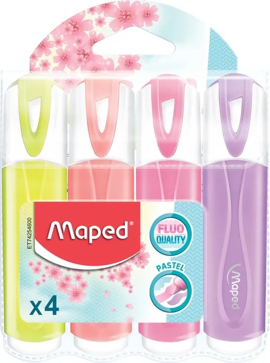 MAPED text marker FLUO PEP'S PASTEL 1 kroz 4
