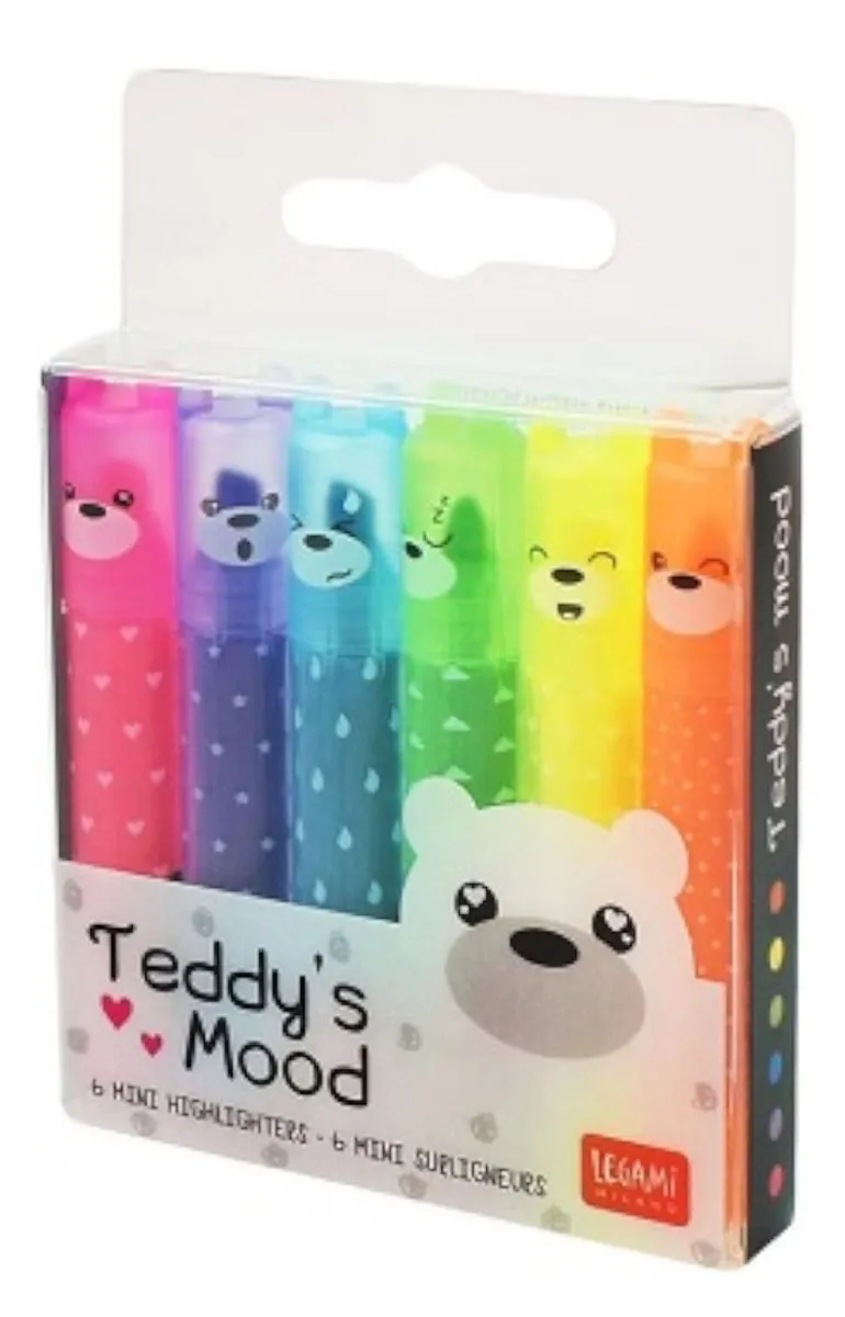 Set TEDDY'S MOOD MINI SCENTED HIGHLIGHTERS