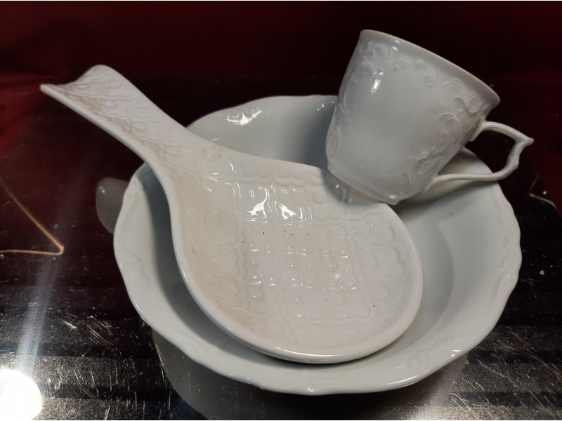 ROSENTHAL EDELSTEIN USA BELI PORCELAN BAROK SET 3KOM