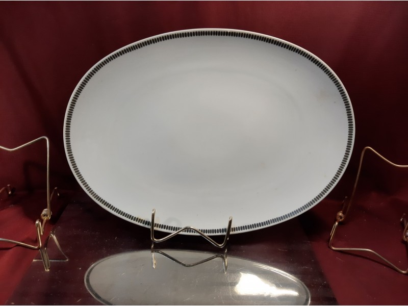 OGROMNI THOMAS ROSENTHAL SERVIR OVAL PORCELAN 38X27CM