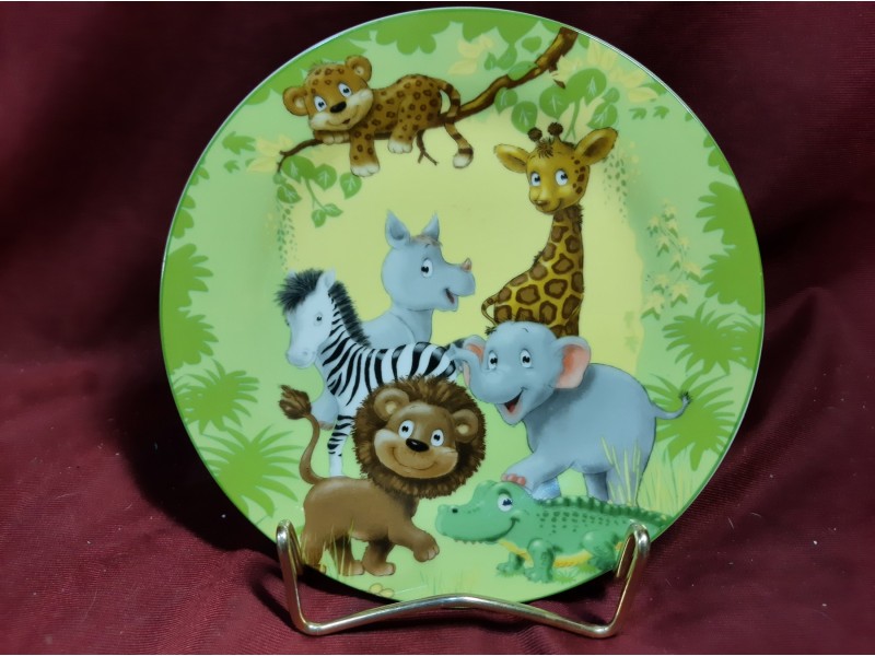 SJAJNI FLIRT R&B DŽUNGLA DEČJI PORCELAN TANJIR 19CM