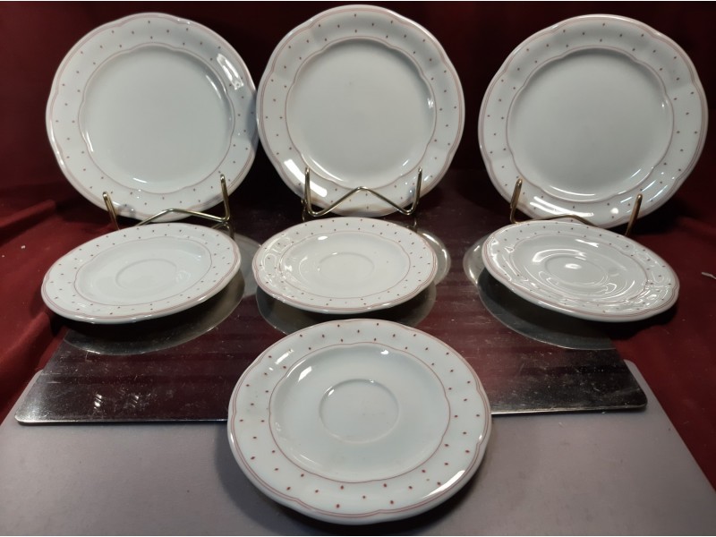INGRES WEISS MARIENBAD PORCELAN TANJIRI LOT 7KOM