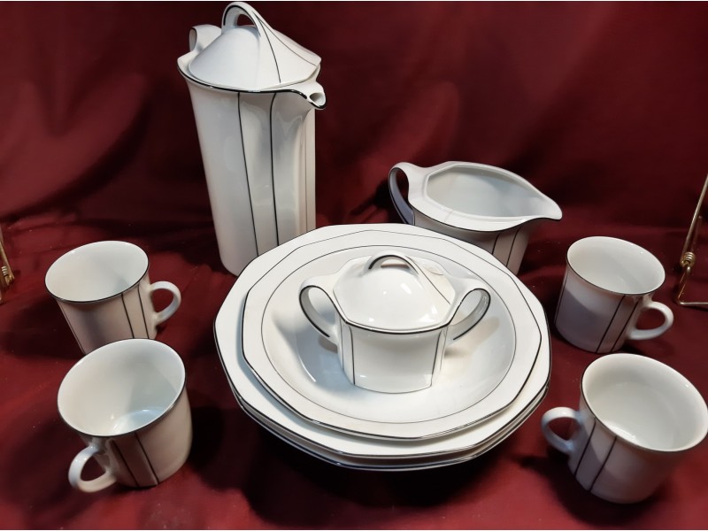 RETRO AVANGARDNI PORCELAN SET WINTERLING BAVARIA 70'