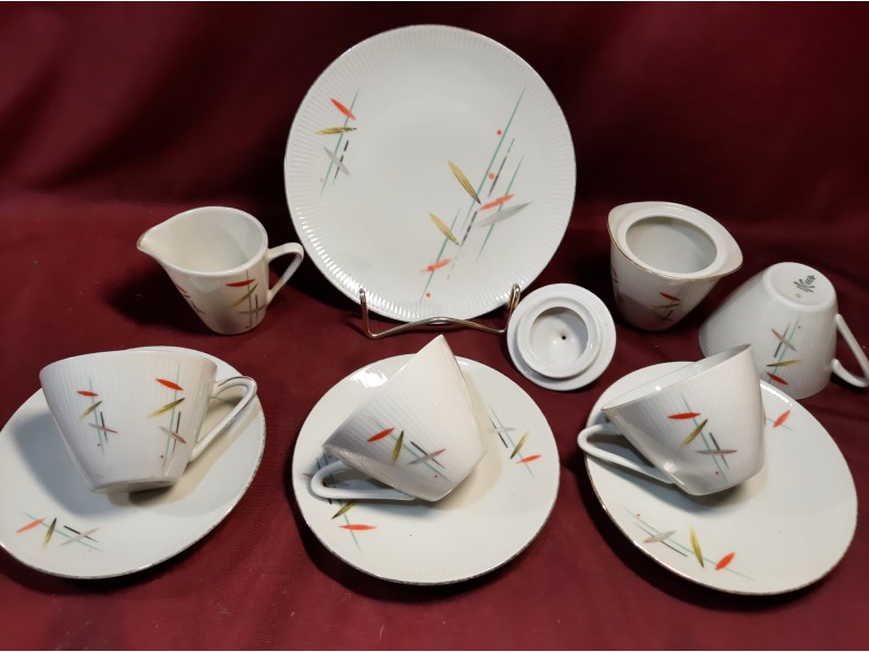 RETRO MID CENTURY PORCELAN SERVIS WINTERLING BAVARIA 60