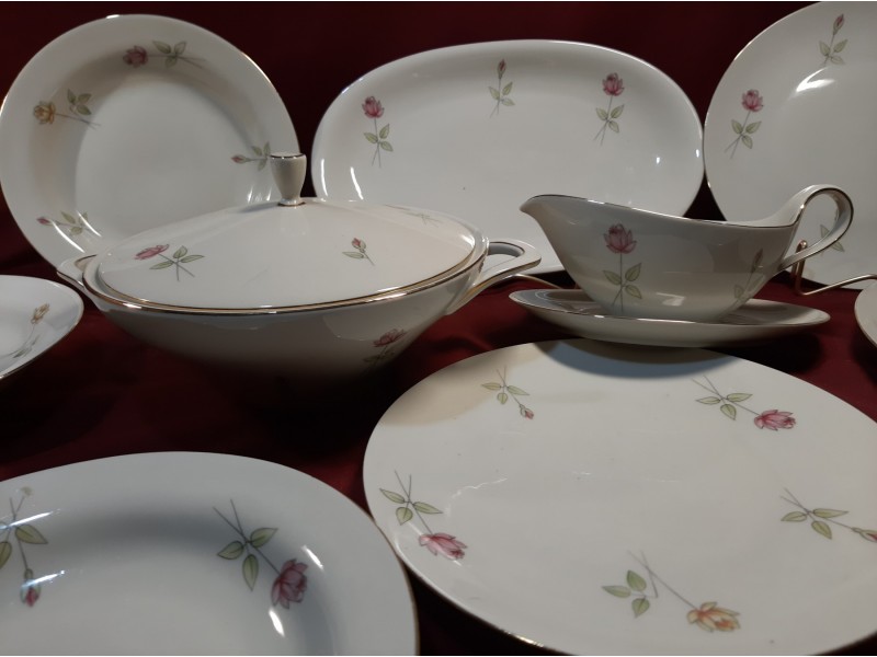 RETRO BAVARSKI PORCELAN SERVIS ZA RUČAVANJE SET 1950'