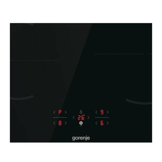 Ugradna Indukciona ploča Gorenje GI 601 FMC, 7,2kW, 4 zone, Staklokeramika, Crna boja.