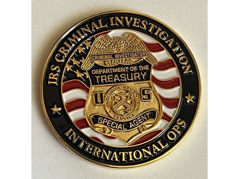 Challenge Coin IRS Criminal Investigation USA