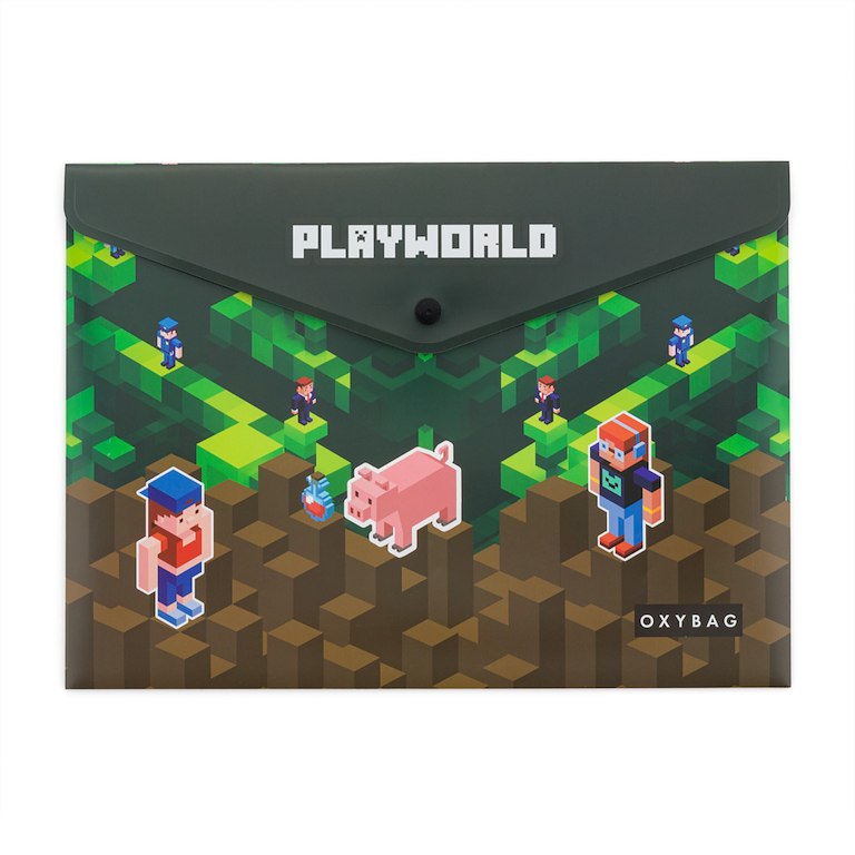 Fascikla sa drikerom A4 PLAYWORLD – PP Karton
