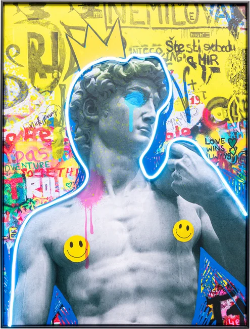 Slika David Graffiti LED 60x80cm