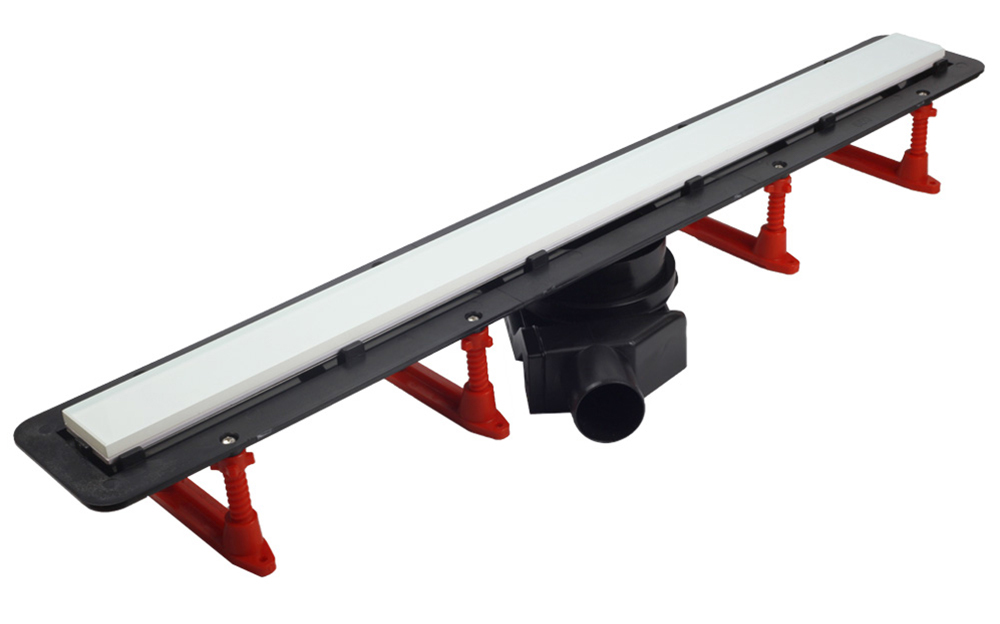 Pvc slivnik CONFL. FRAMELESS "LINE 550" (belo staklo)