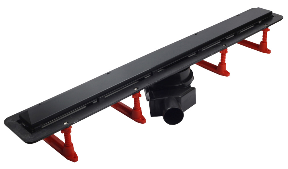 Pvc slivnik CONFL. FRAMELESS "LINE 550" (crno staklo)