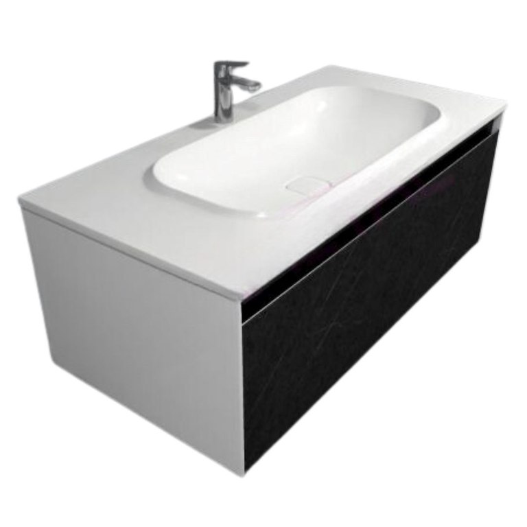 Ormaric konzolni KOLPA - PANDORA OUP 110 BLACK STONE 110x43,6cm [514220] - sa umivaonikom od LM