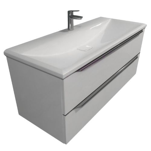 Ormaric konzolni KOLPA - TARA OUT 110 WH MAT 111x49,5cm [528390] - sa umivaonikom od LM