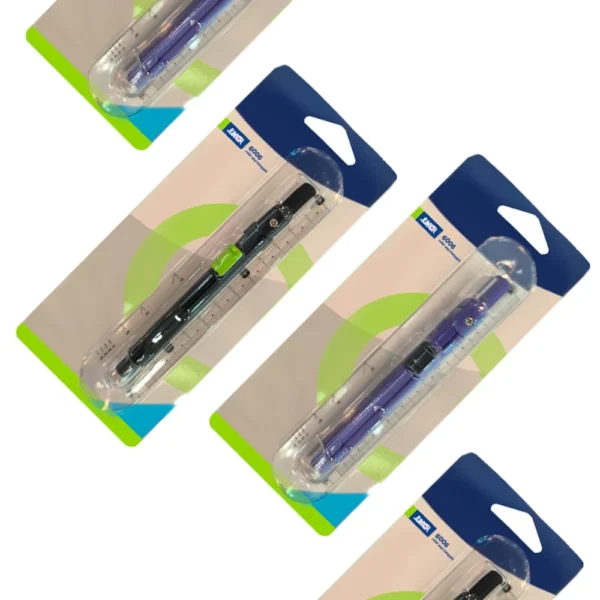 6006, set lenjira i šestara na blisteru, miks, 12cm