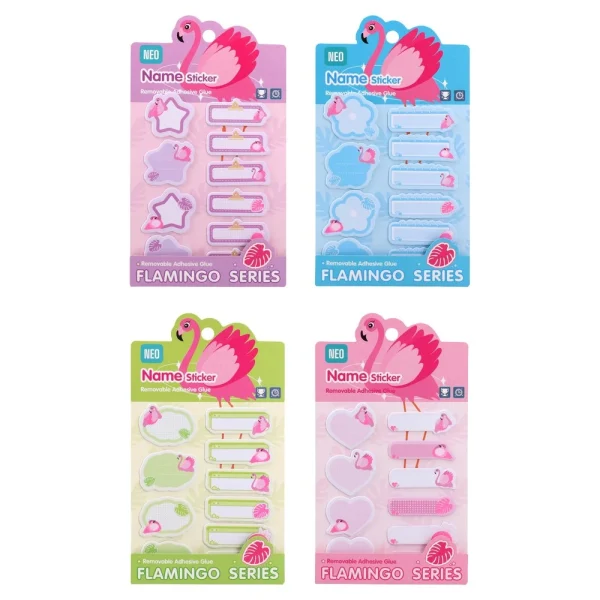 Indice 20, obeleživač, samolepljiv, 10 x 10 listova, miks, Flamingo