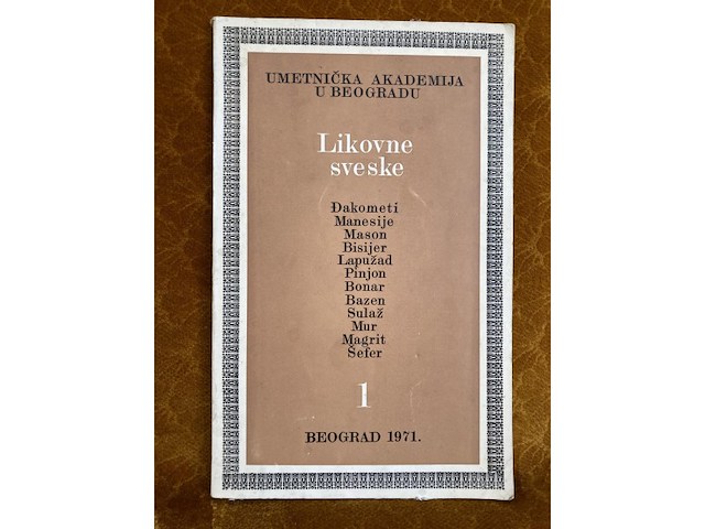 LIKOVNE SVESKE 1 Đakometi Magrit Šefer Bazen Mur