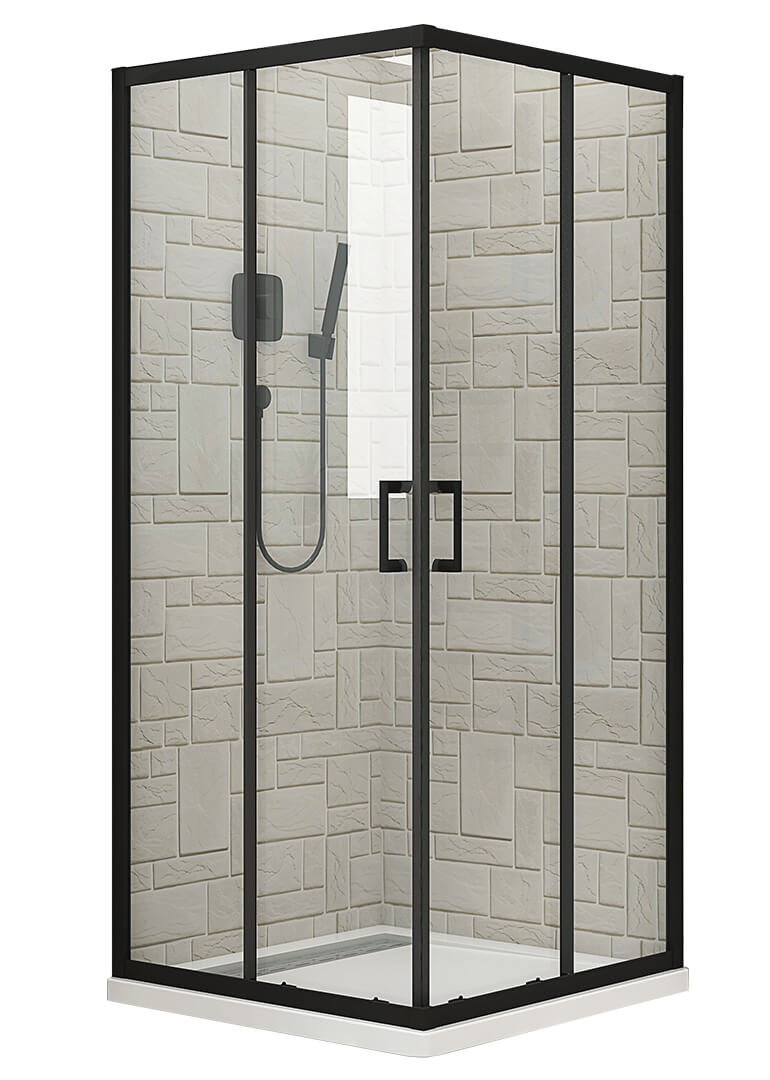 Tus paravan SGL-2002 100x80 - BLACK 6mm