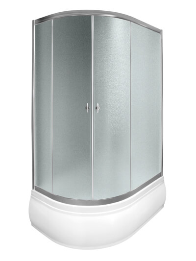 Tus kabina polukruzna 80x120 (duboka-leva) HYDROFIT