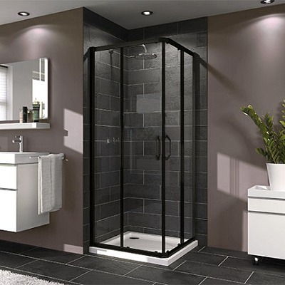 Tus paravan HUPPE - X1-200 kabina 100x100 [black,transp]