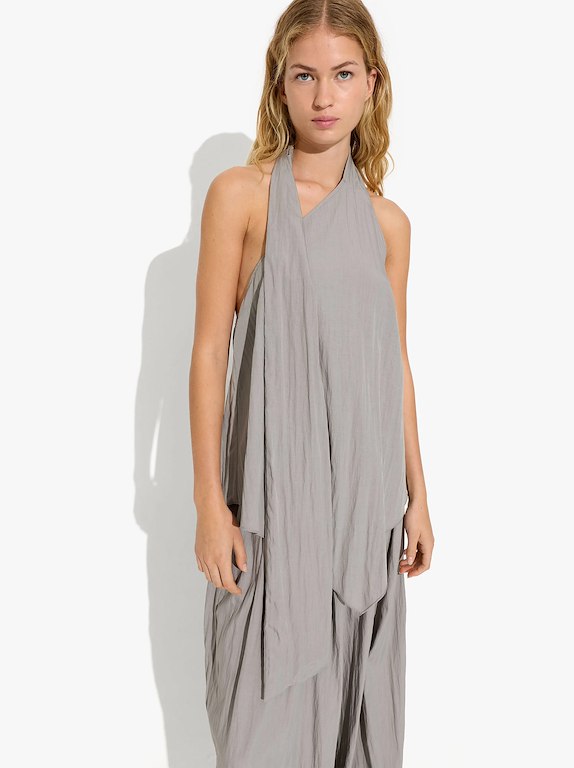 ASYMMETRIC HALTER TOP