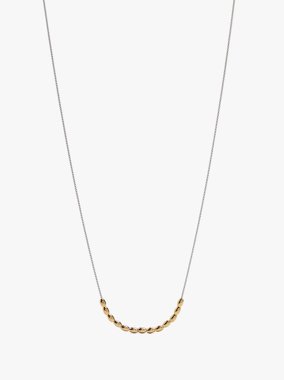 SHORT BICOLOR NECKLACE - STAINLESS STEEL