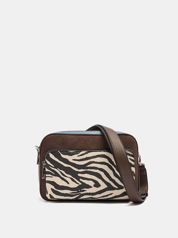 CROSSBODY BAG WITH ANIMAL PRINT