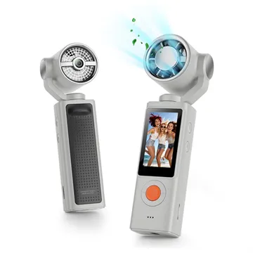 F21 2-IN-1 HANDHELD CAMERA WITH AIR COOLER FAN - WHITE