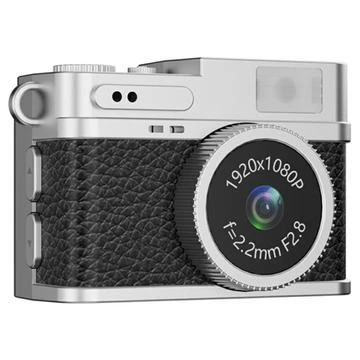 S150 RETRO MINI CAMERA WITH NECKLACE - BLACK