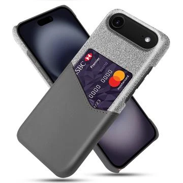 IPHONE AIR KSQ MASKA SA PREGRADOM ZA KARTICU - SIVA