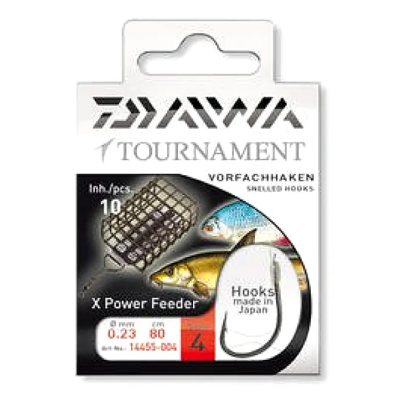 DAIWA TOURNAMENT X-POWER FEEDER HOOK SIZE 8 (14455-008) 44323