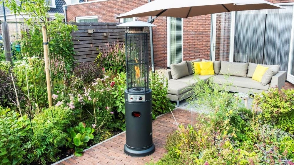 Gasna grejalica za terasu 11 kW, za terasu, dvorište, sa regulatorom, crevom i pokrivačem, MultiGarden