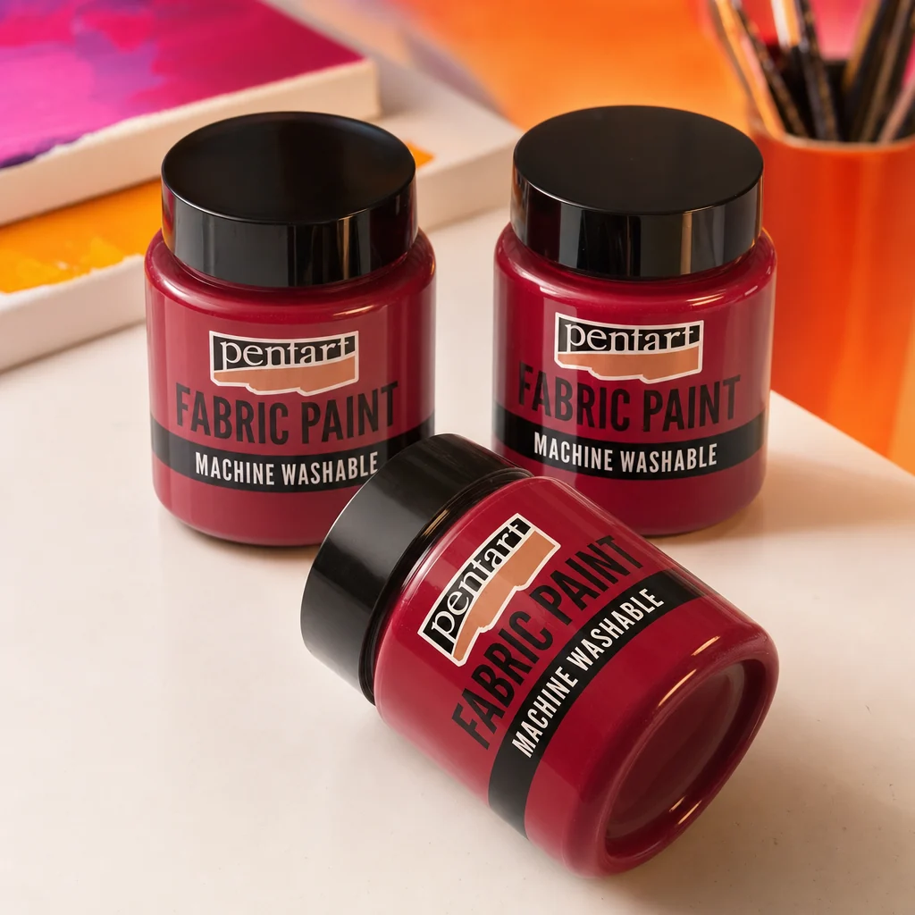 Pentart Boja za tekstil 50 ml – Grimizna – pakovanje 3 kom (−20%)