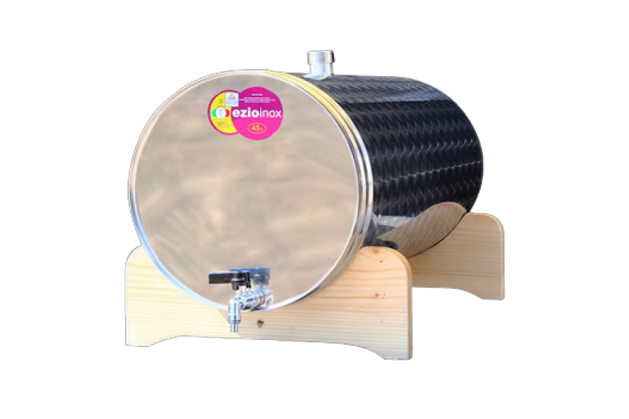 Inox bačva 45 l- horizontalna (za rakiju)- sa slavinom