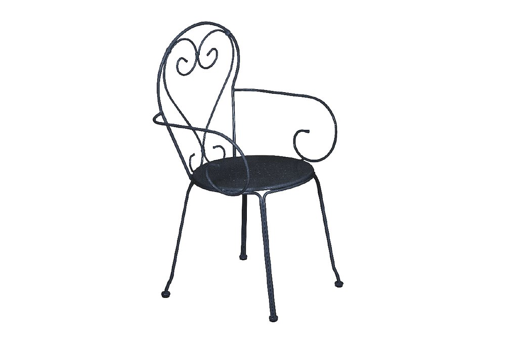 Moka metalna stolica – crna