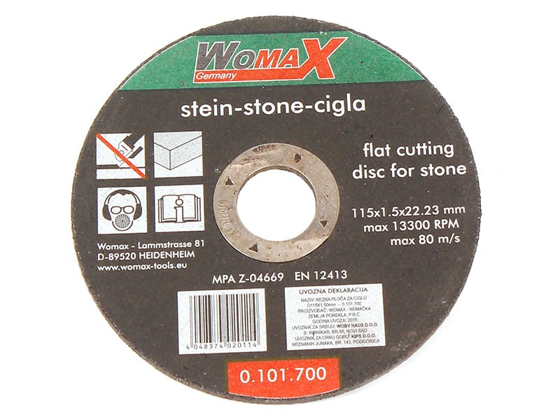 REZNA PLOČA. O230X3.20mm ZA CIGLU