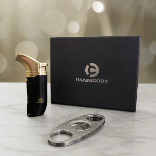 Hannicook Cigar Set: Sekač i Upaljač