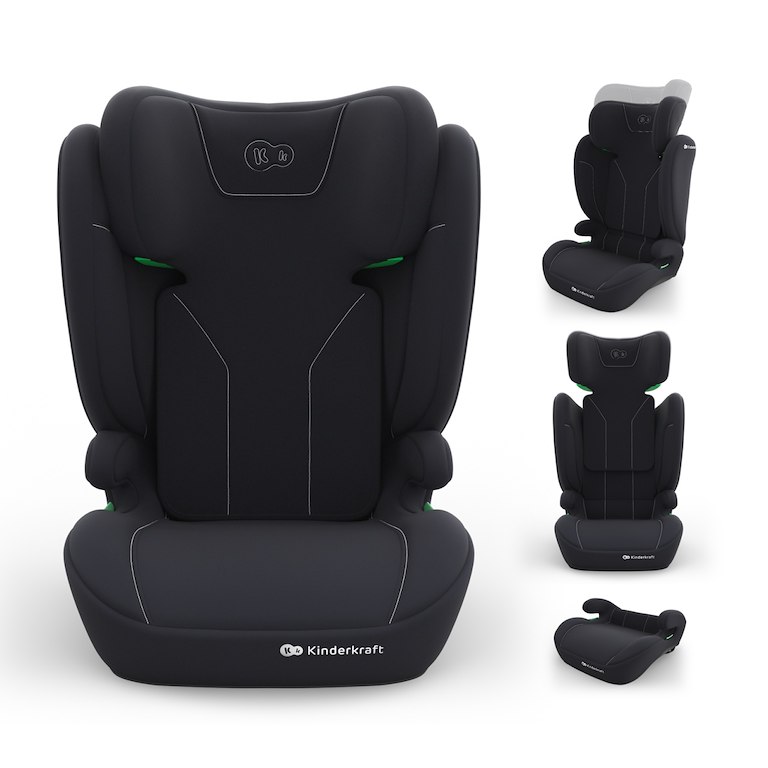KINDERKRAFT AUTOSEDISTE I-SPARK 2 PLUS I SIZE BLACK