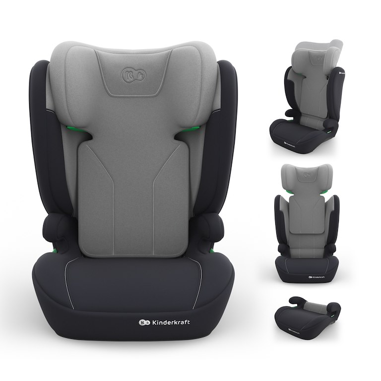 KINDERKRAFT AUTOSEDISTE I-SPARK 2 PLUS I SIZE GREY